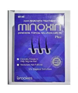 Minoxin Hair Regrowth Treatment, Minoxidil 5% Tropical Solution, For ...