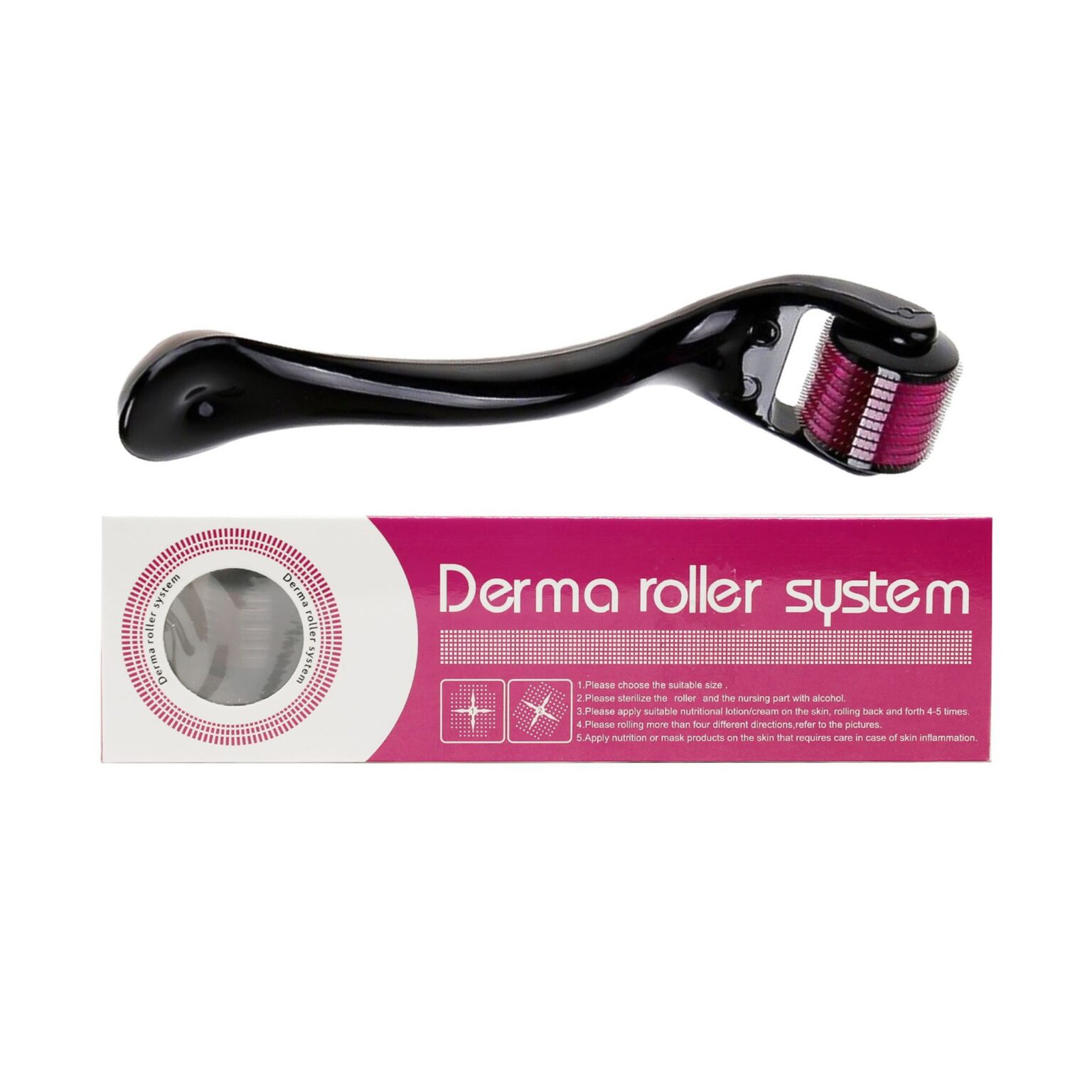 Derma Roller 540 1.0mm Microneedle (Hair & Beard Regrowth) - Jeewaka ...